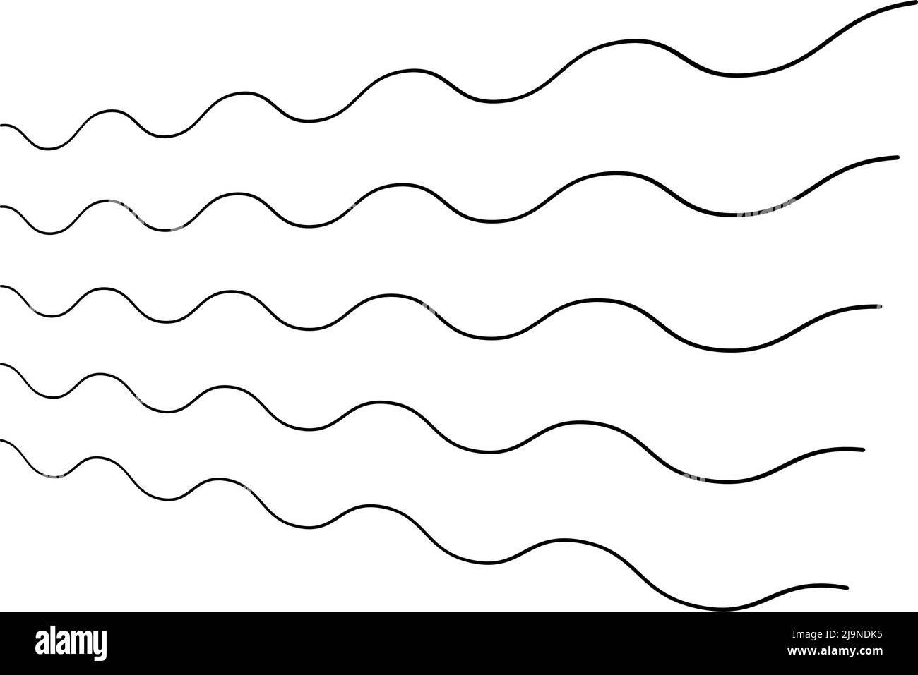 Wavy, zig-zag, criss-cross lines. Waving stripes. Stock vector ...