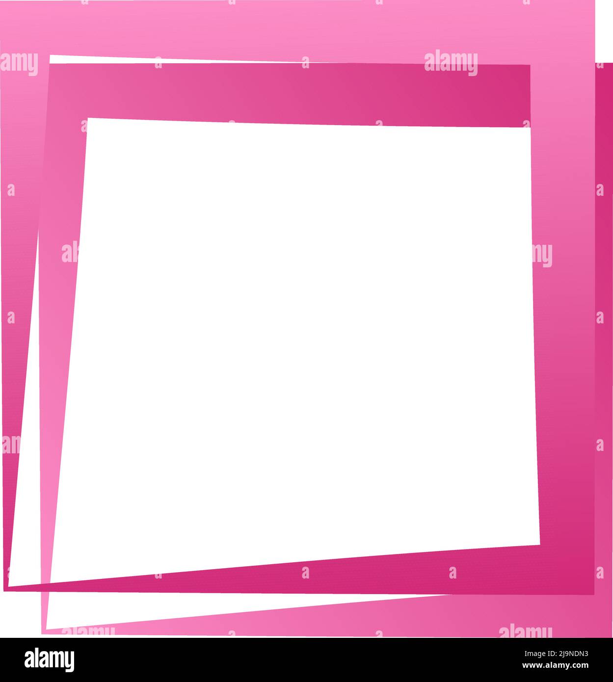 Random square contour frame, border element. Stock vector illustration ...