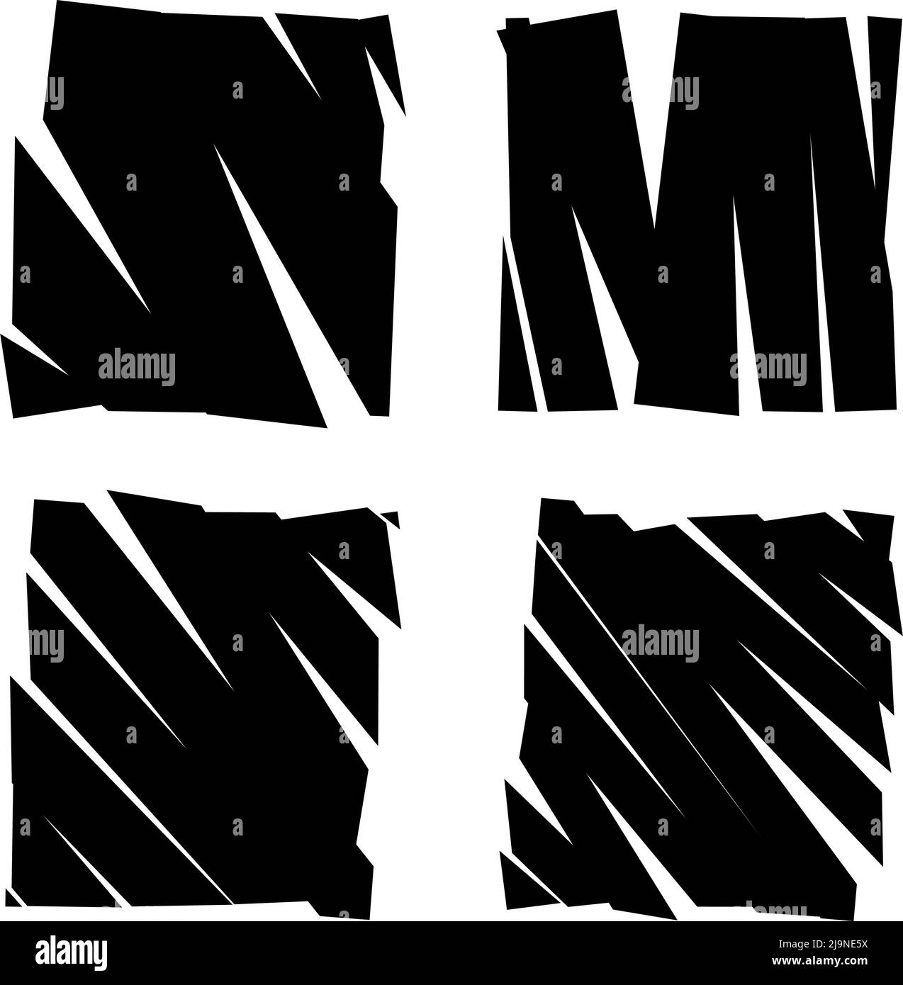 Slit, slash, fracture texture effect element. Stock vector illustration ...