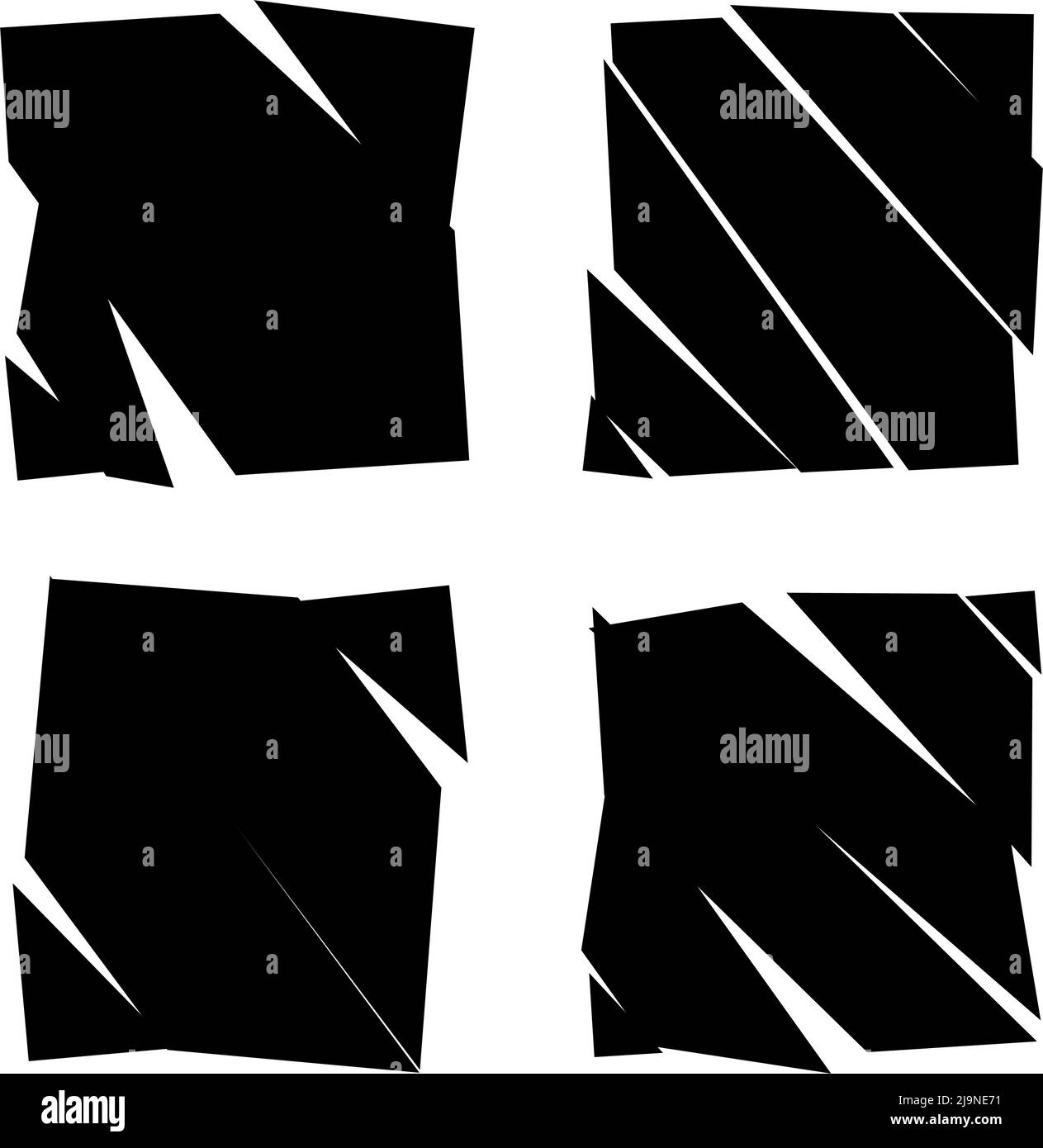 Slit, slash, fracture texture effect element. Stock vector illustration ...