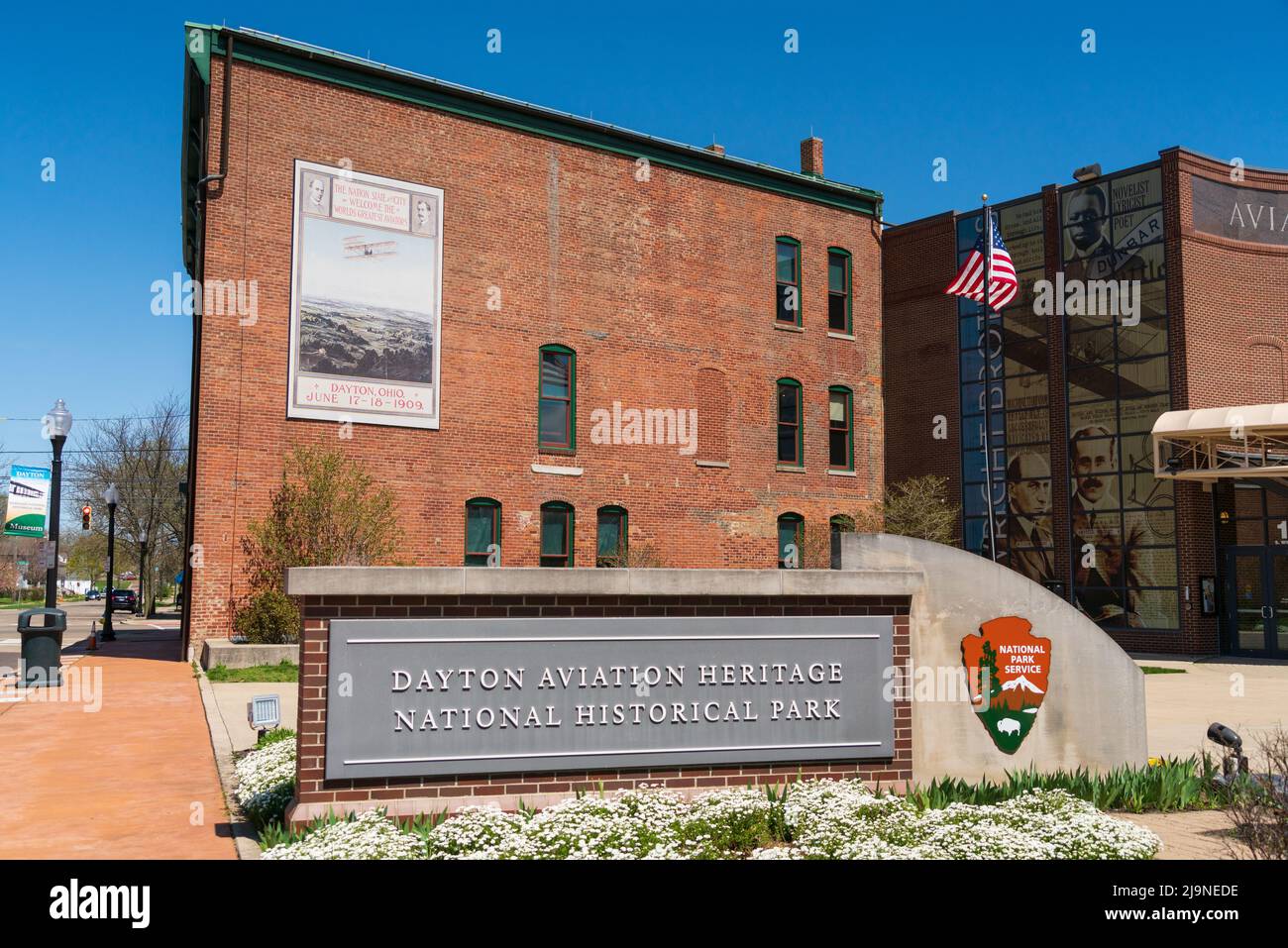 The Wright-Dunbar Interpretive Center and Plaza Stock Photo - Alamy