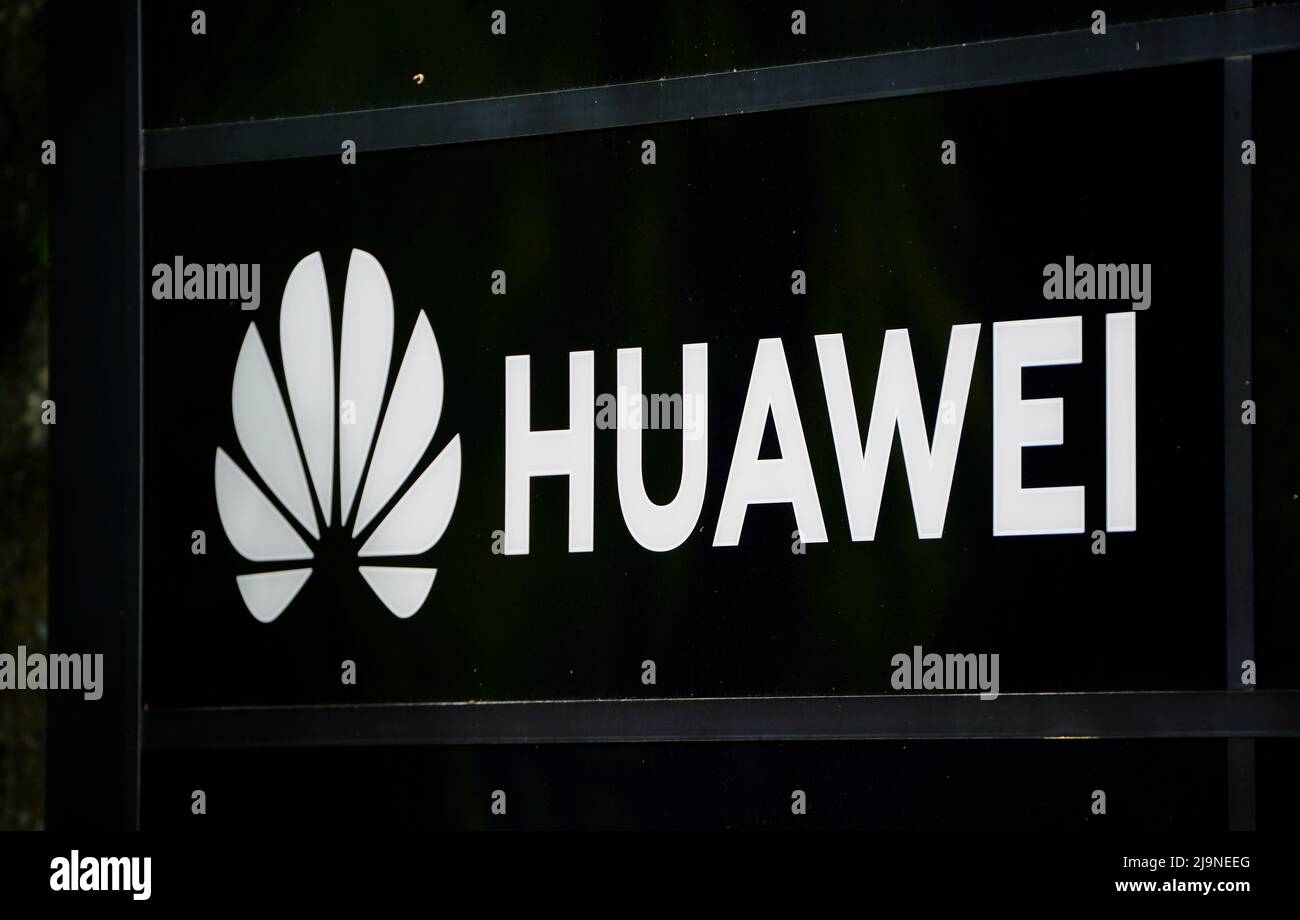 The signage of a Huawei office is pictured in Kanata, Ont. on Tuesday ...