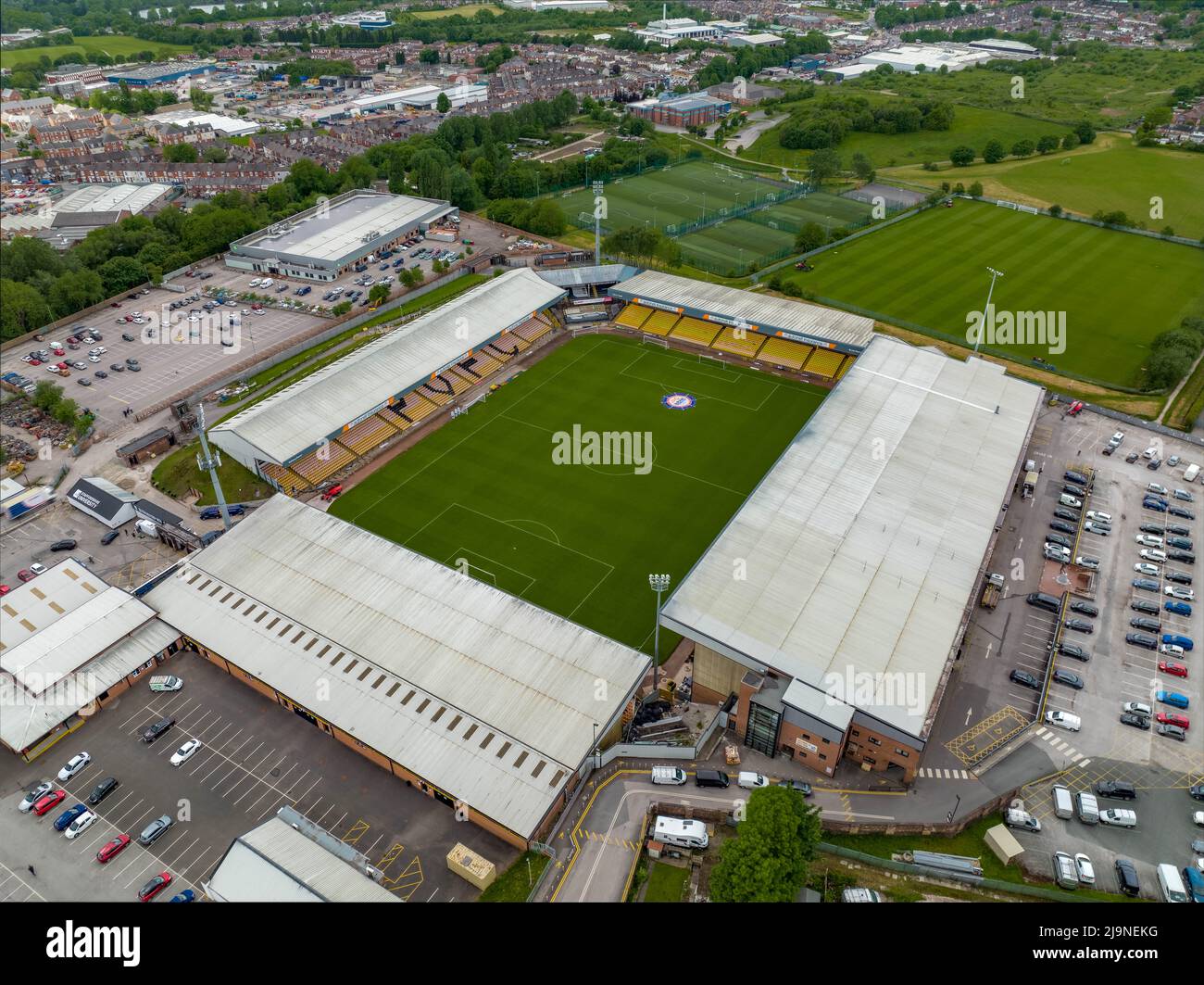 Port Vale , Vale Park Stadium , Aerial Photo taken following Promotion ...