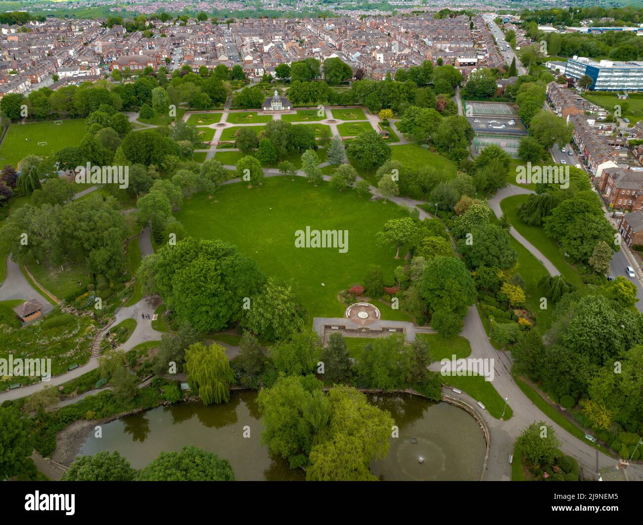 Port Vale , Vale Park Stadium , Aerial Photo taken following Promotion ...