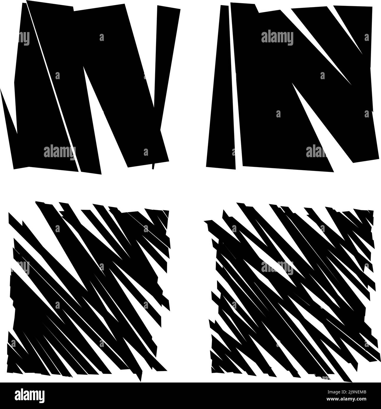 Slit, slash, fracture texture effect element. Stock vector illustration ...