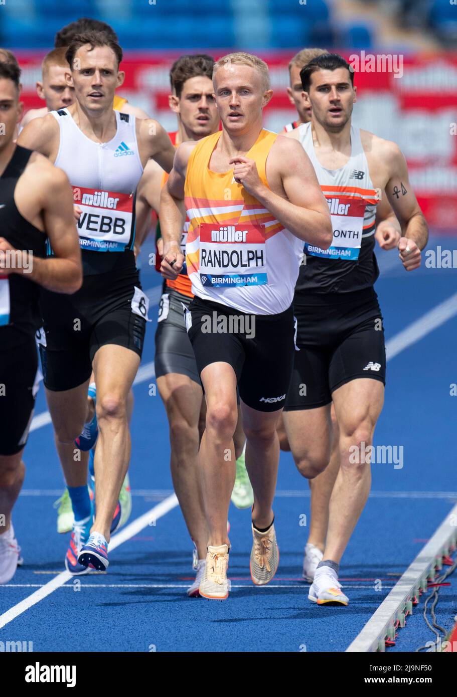 Thomas Randolph competing in the men’s 800m B race at the Birmingham ...