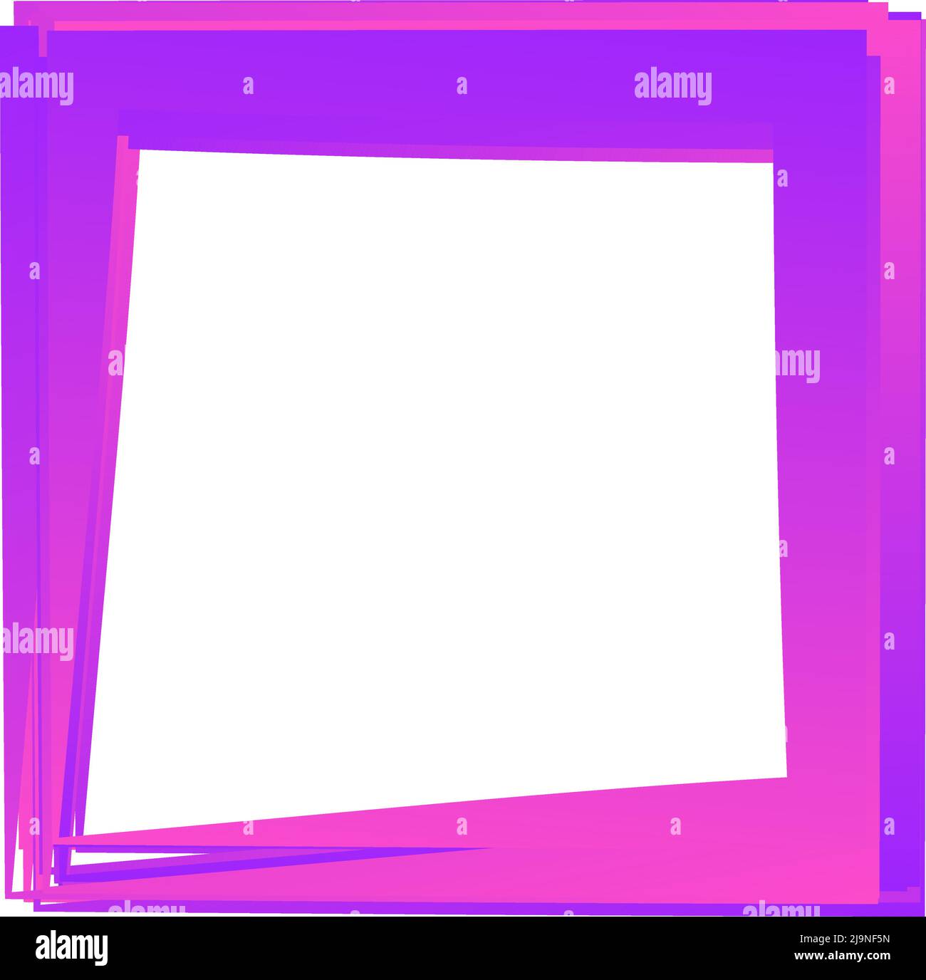 Random square contour frame, border element. Stock vector illustration ...