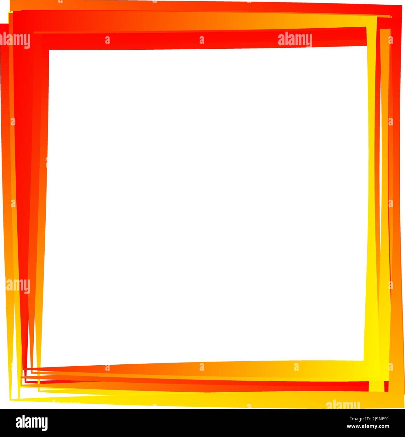 Random square contour frame, border element. Stock vector illustration ...