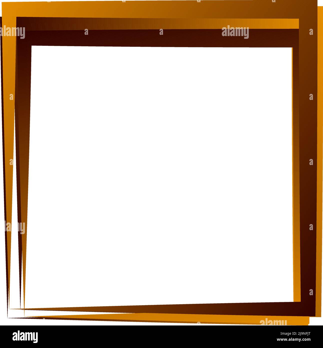 Random square contour frame, border element. Stock vector illustration ...