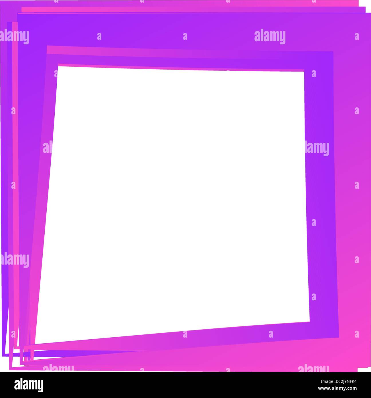 Random square contour frame, border element. Stock vector illustration ...