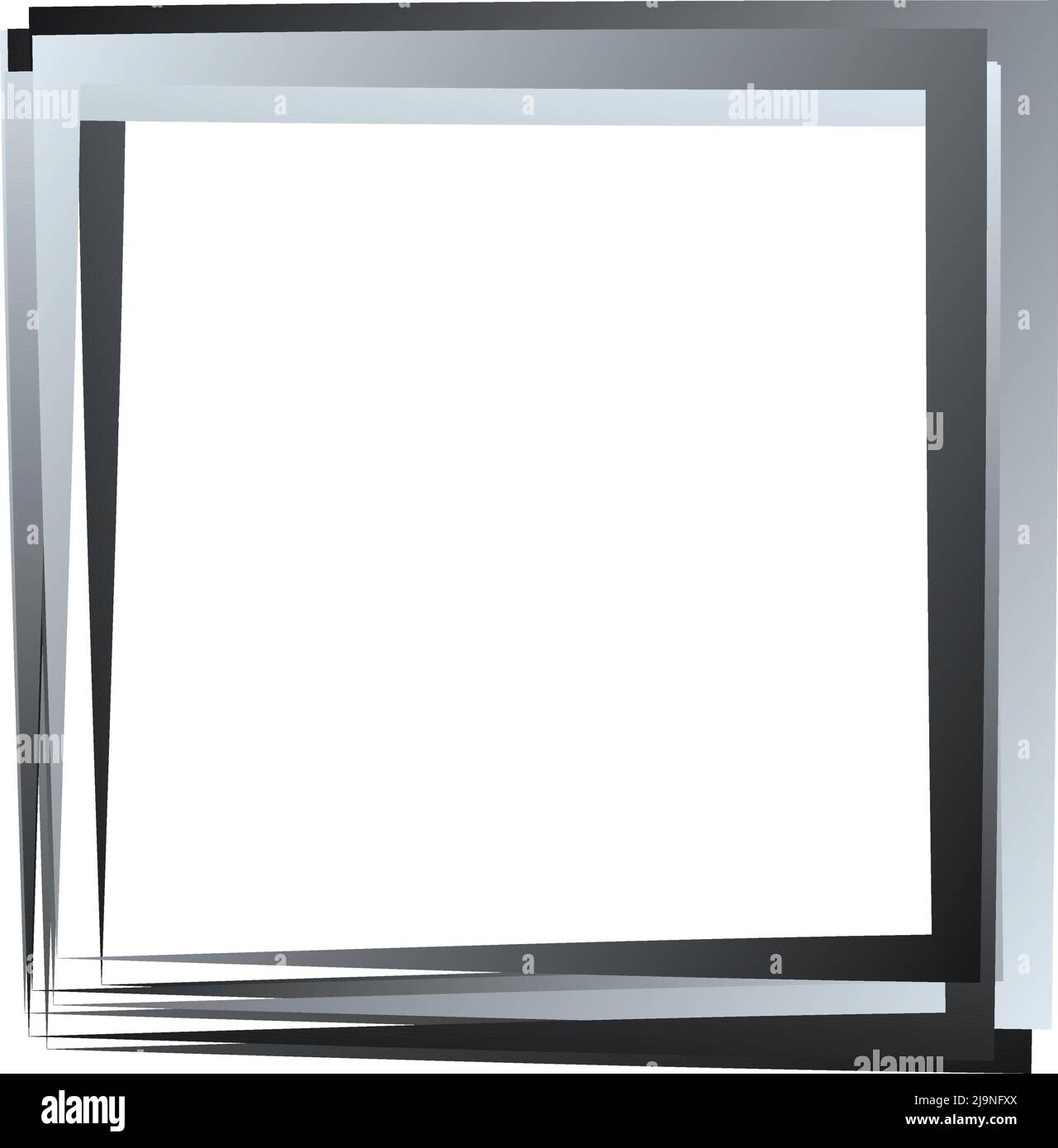 Random square contour frame, border element. Stock vector illustration ...