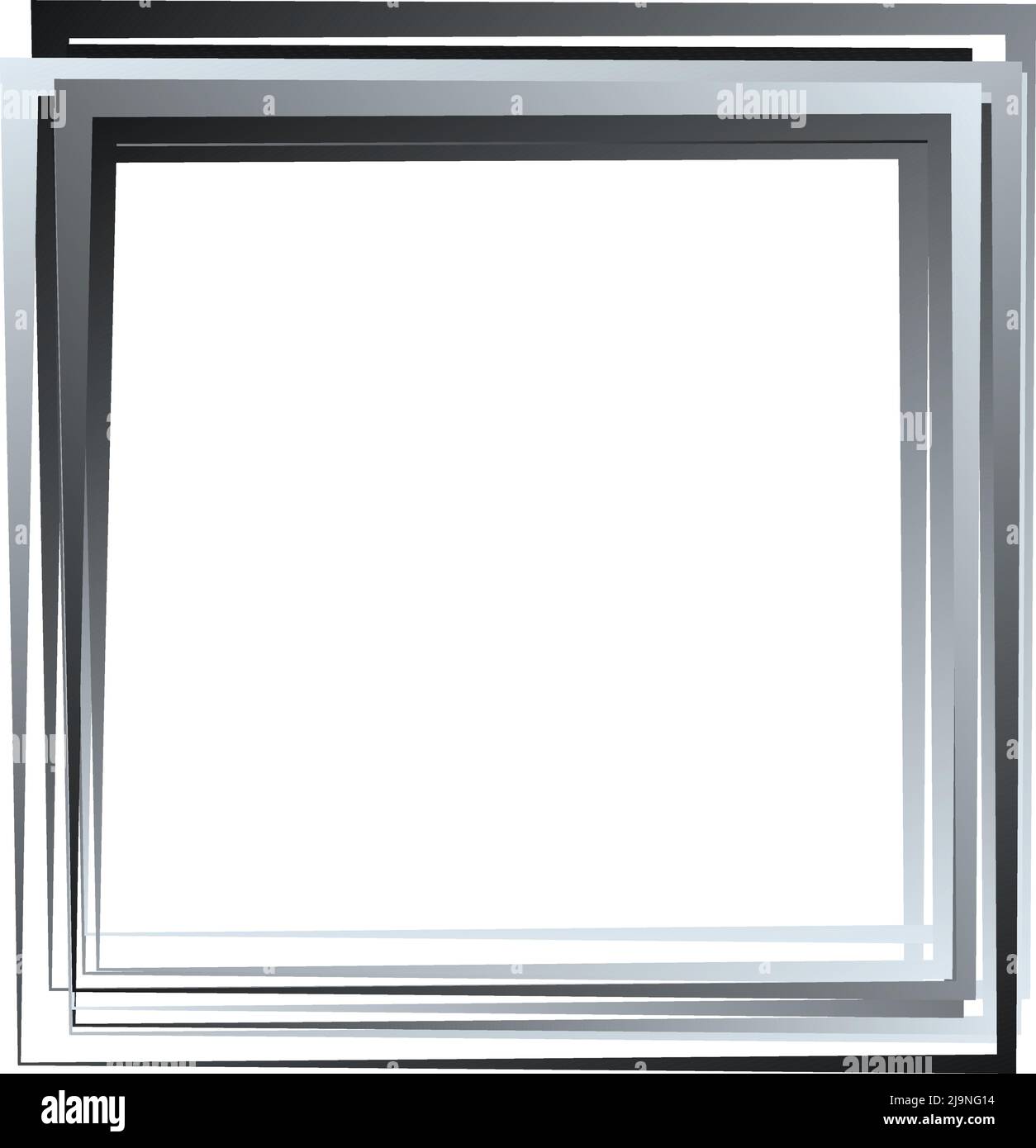 Random square contour frame, border element. Stock vector illustration ...