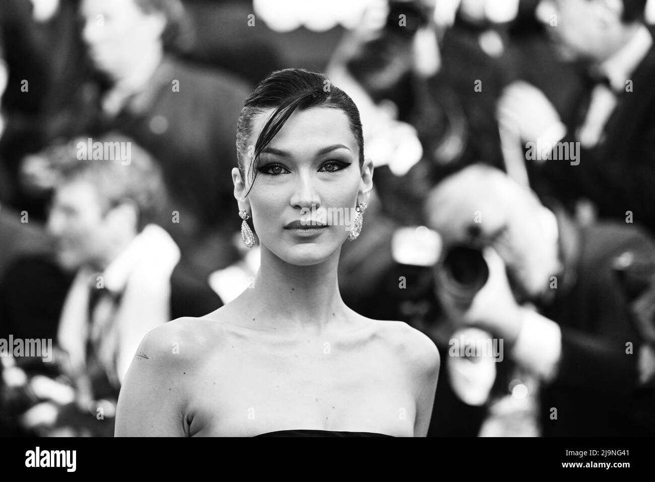 Bella Hadid attending the premiere of the movie The Innoncent during ...