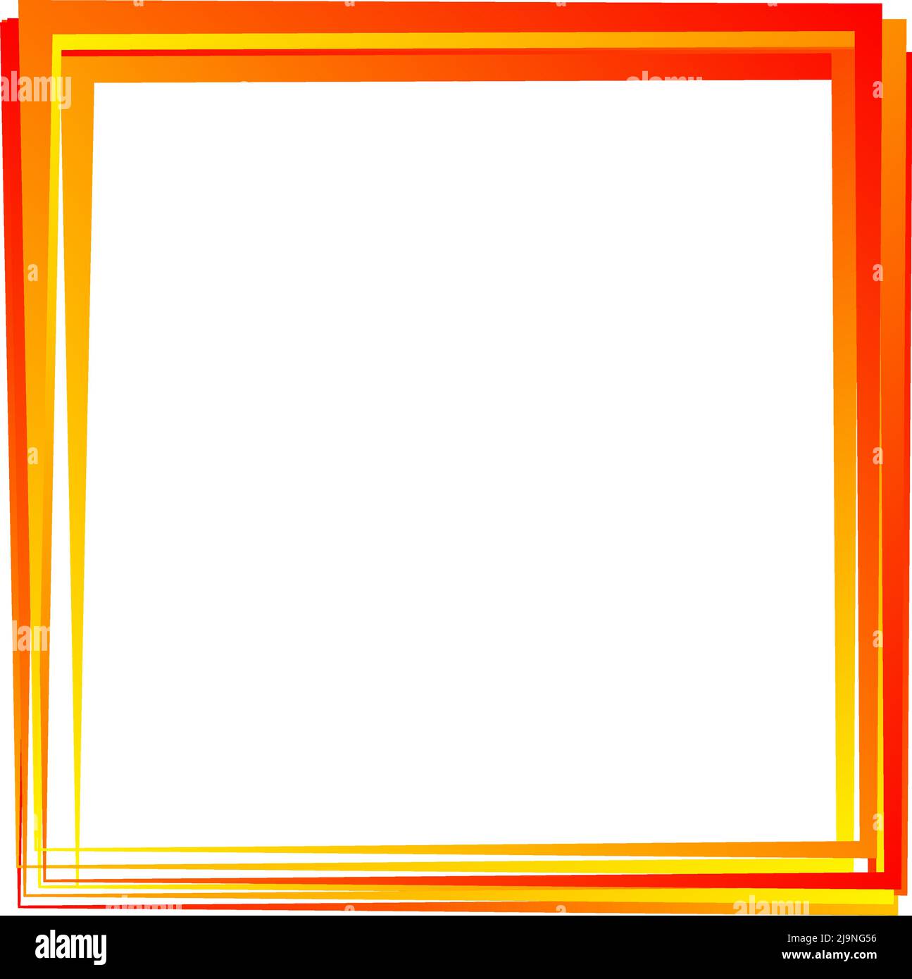 Random square contour frame, border element. Stock vector illustration ...