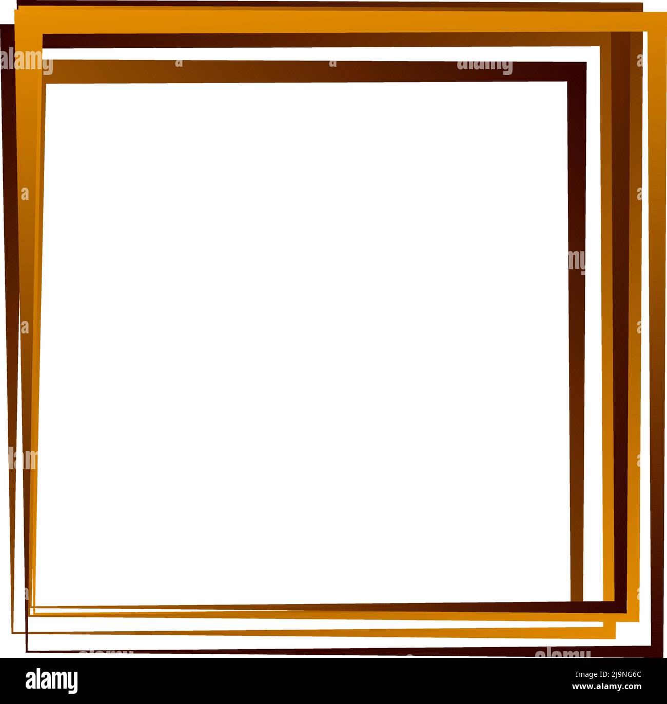 Random square contour frame, border element. Stock vector illustration ...