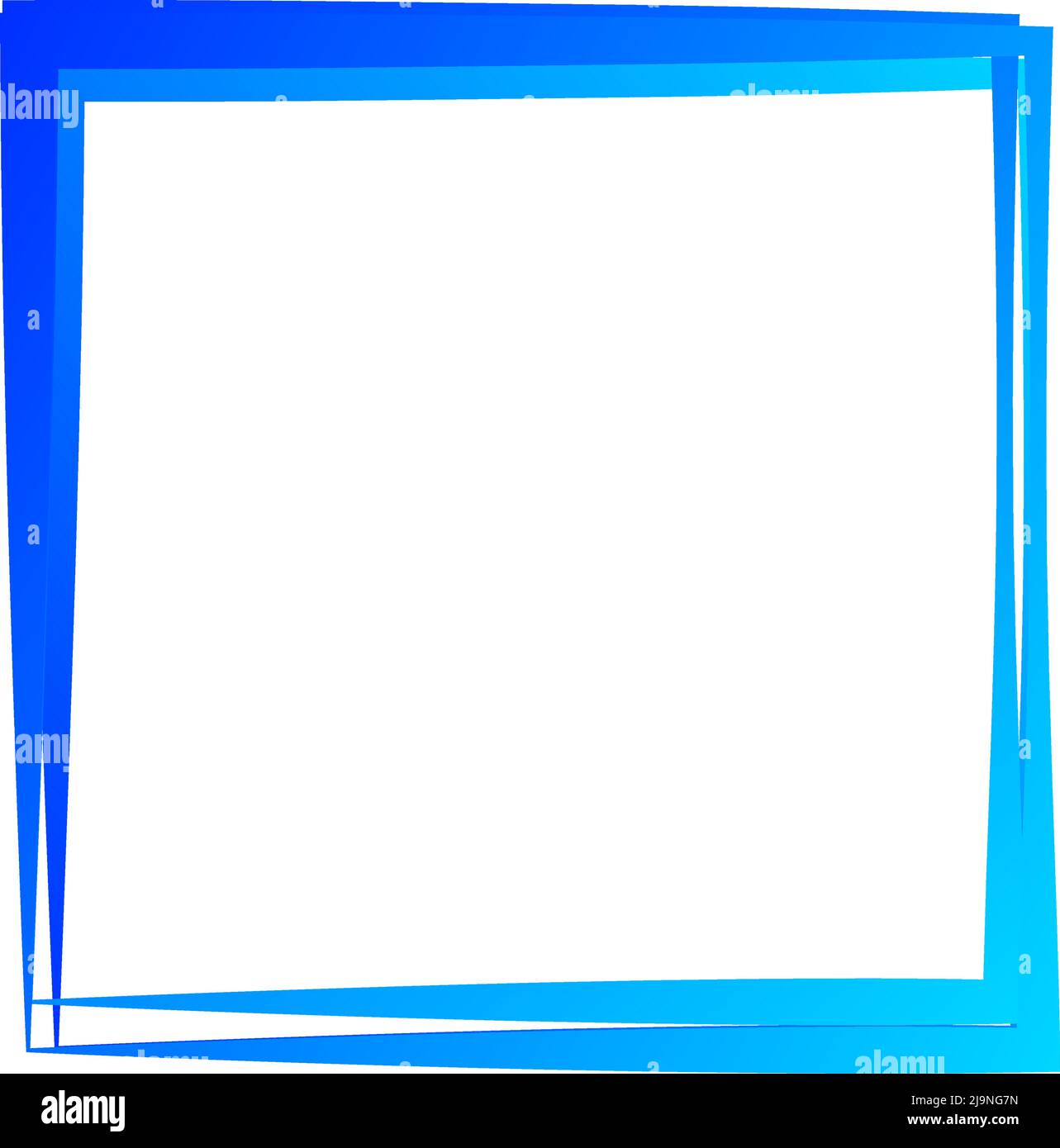 Random square contour frame, border element. Stock vector illustration ...