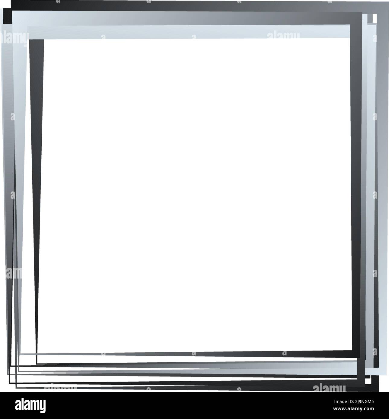 Random square contour frame, border element. Stock vector illustration ...