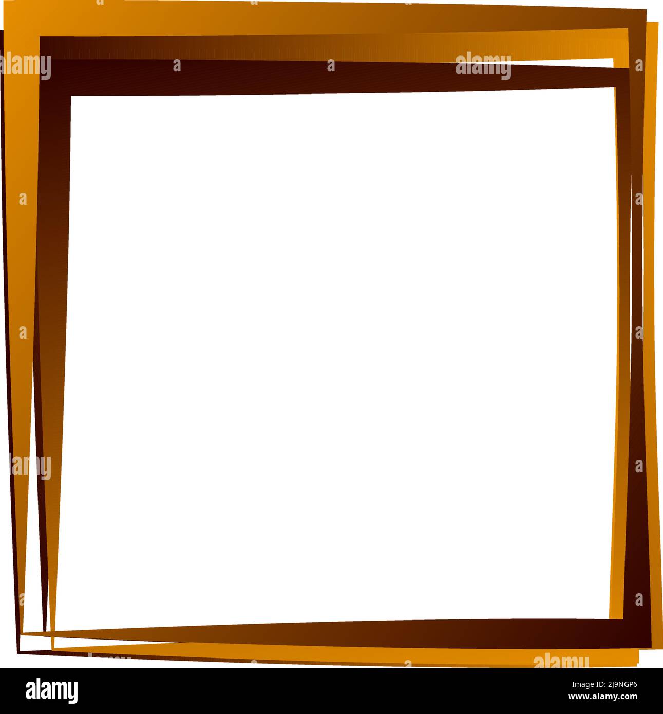 Random square contour frame, border element. Stock vector illustration ...