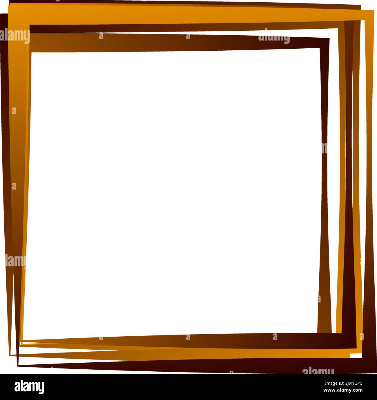 Random square contour frame, border element. Stock vector illustration ...