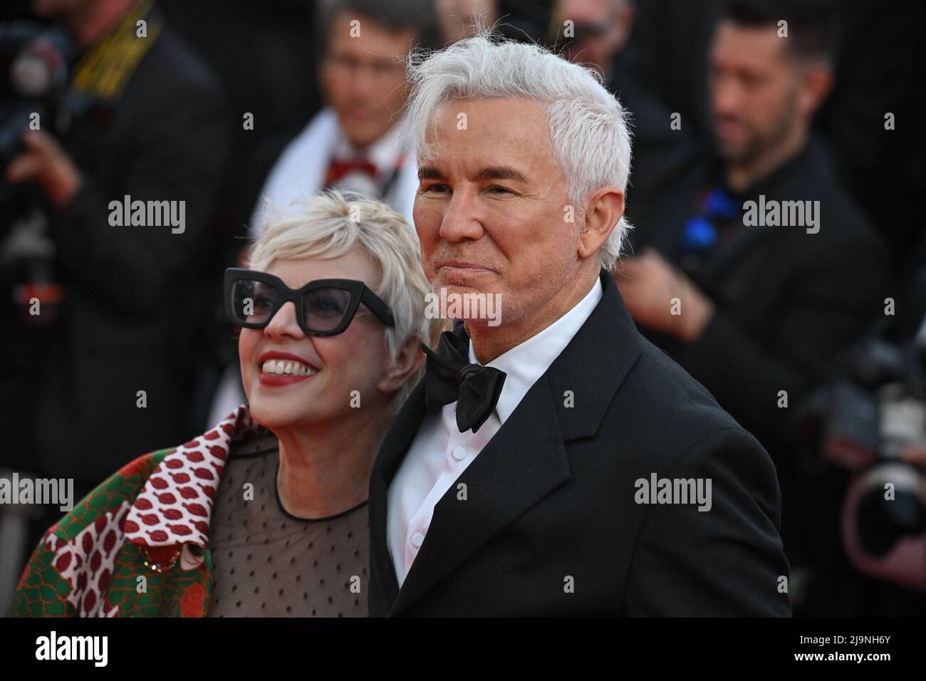 Baz Luhrmann, Catherine Martin attending the premiere of the movie The ...