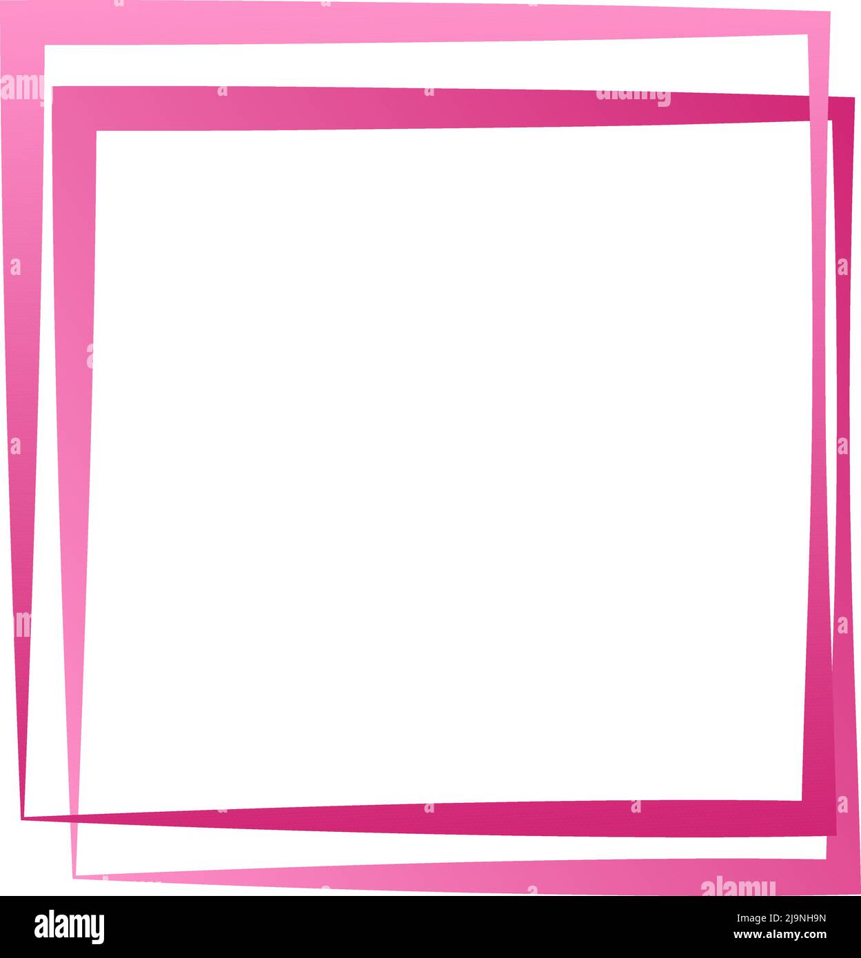 Random square contour frame, border element. Stock vector illustration ...