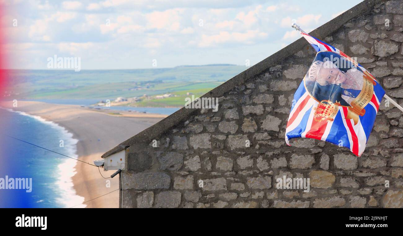 Isle of Portland. 24th May 2022. UK Weather. The Queen's Platinum ...