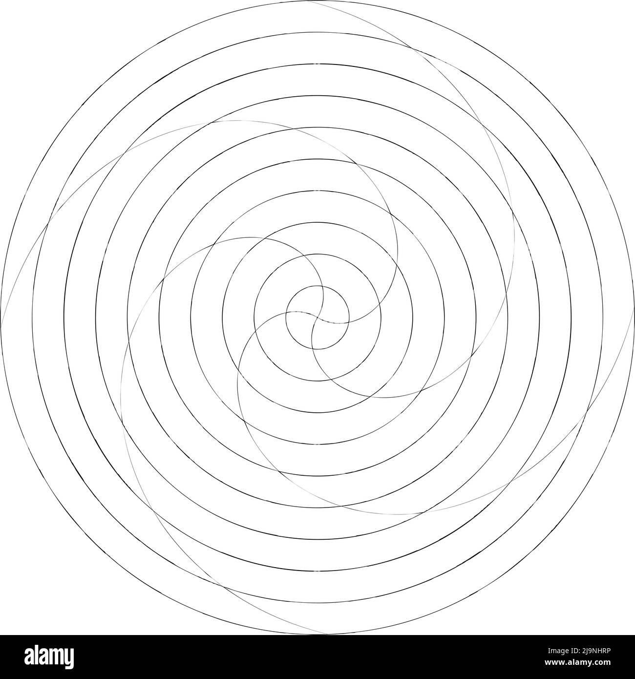 Abstract spiral, swirl and twirl element. Volute, helix vector. Stock ...