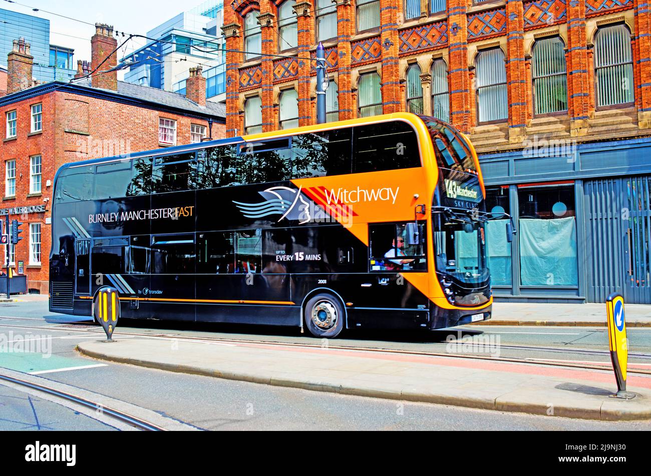 Bus manchester city centre hi-res stock photography and images - Alamy