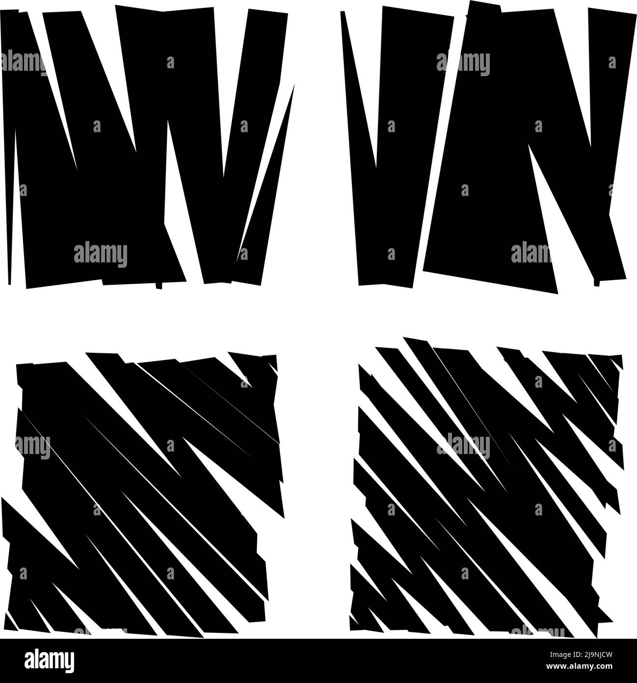 Slit, slash, fracture texture effect element. Stock vector illustration ...