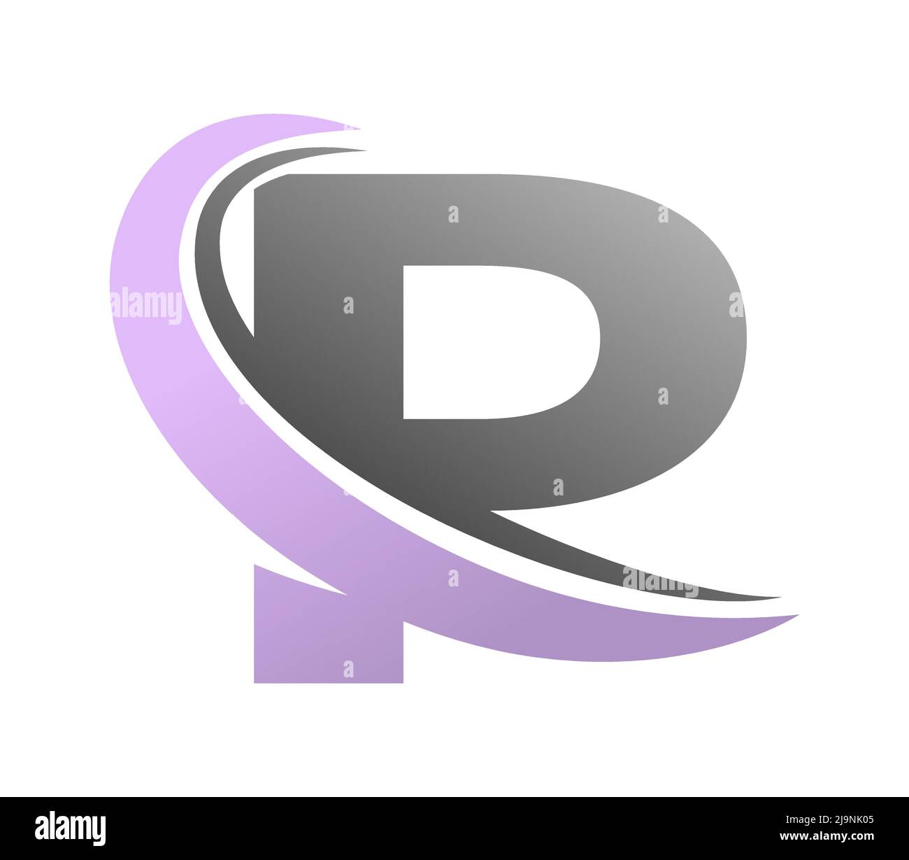 Stylized letter P for monogram, logo, sticker emblem and creative ...