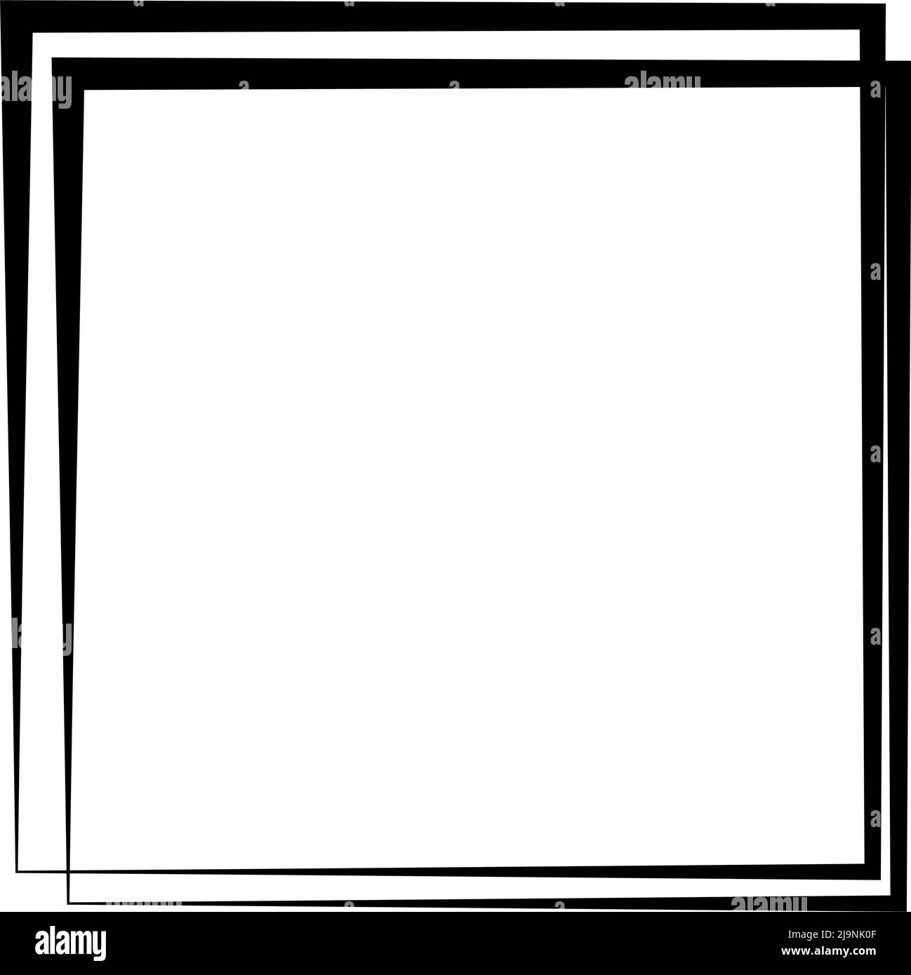 Random square contour frame, border element. Stock vector illustration ...