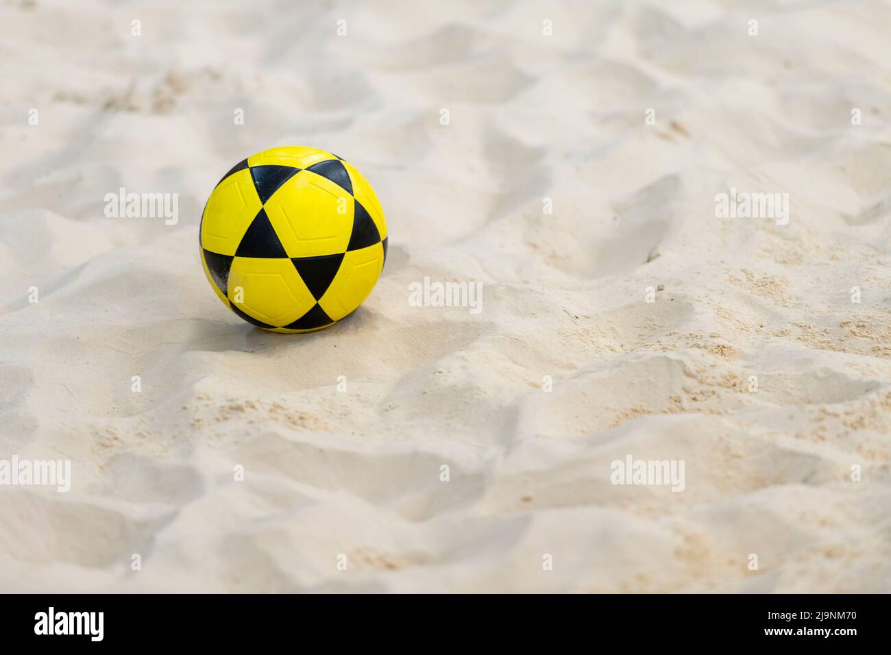 Footvolley ball on sand. Professional sport concept. Tradition and ...