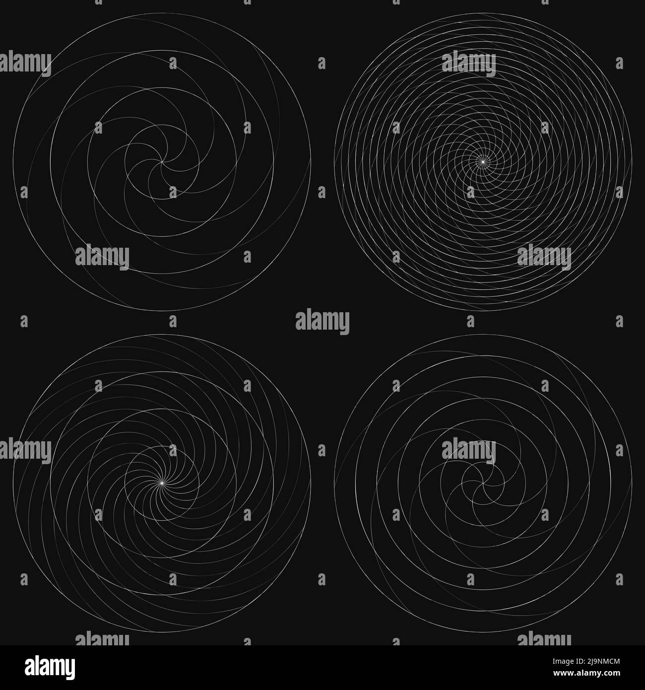 Abstract spiral, swirl and twirl element. Volute, helix vector. Stock ...
