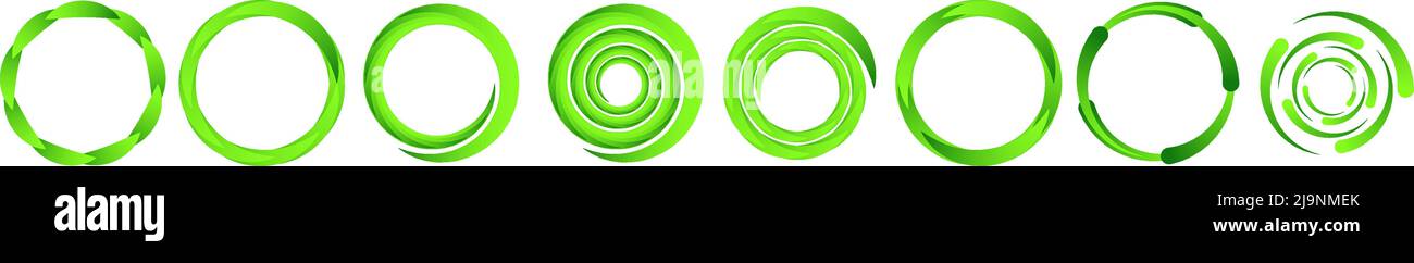 Circular spiral, swirl and twirl element. Stock vector illustration ...