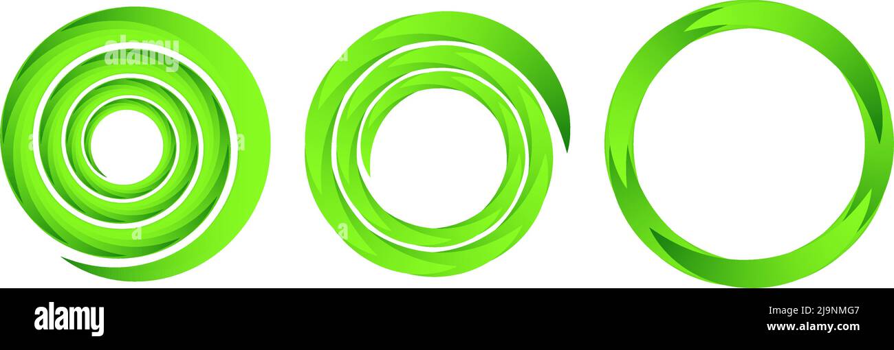 Circular spiral, swirl and twirl element. Stock vector illustration ...