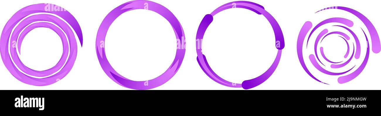 Circular spiral, swirl and twirl element. Stock vector illustration ...