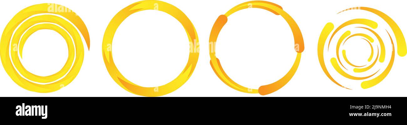 Circular spiral, swirl and twirl element. Stock vector illustration ...