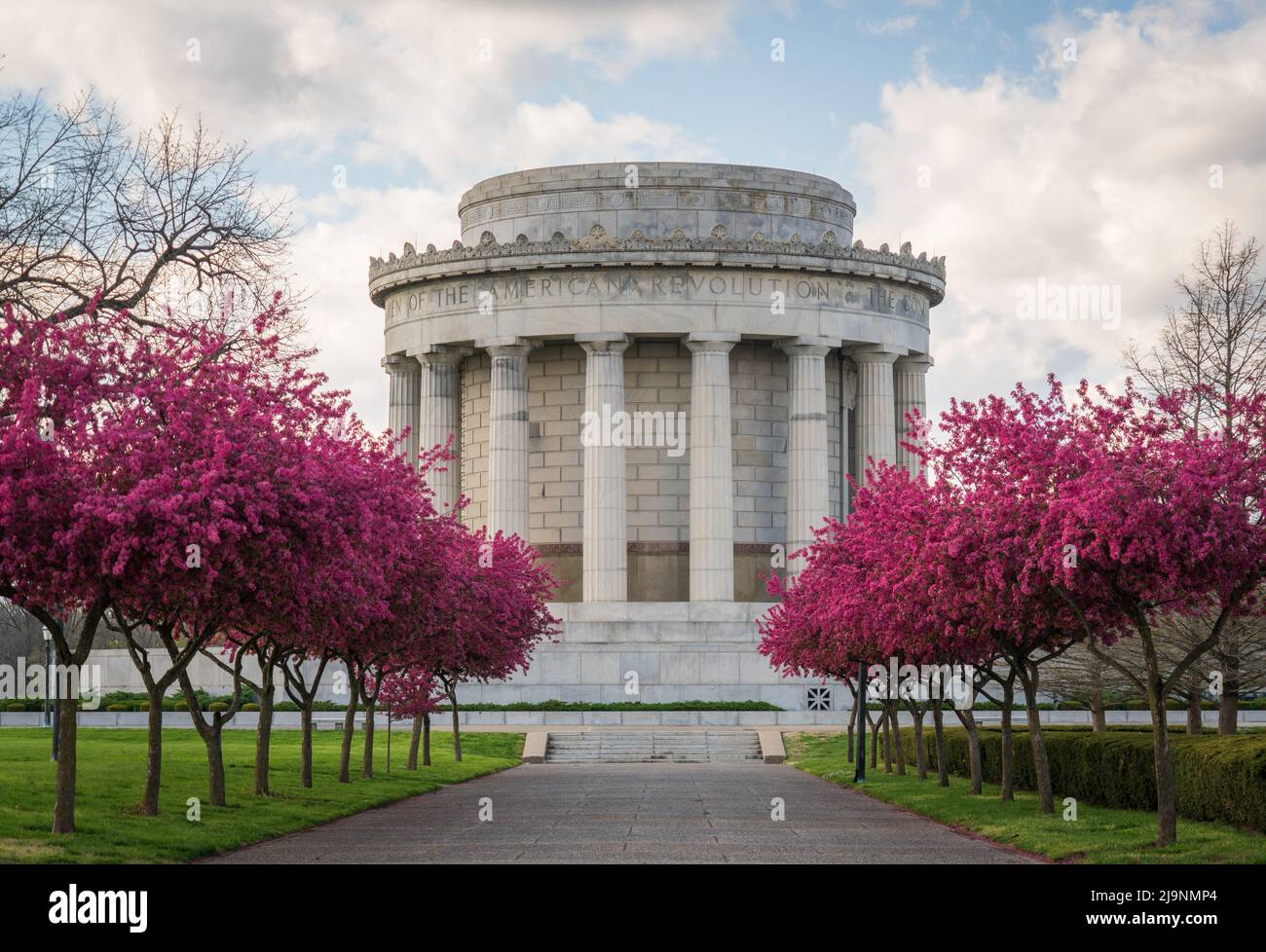 The large building at George Rogers Clark Park Stock Photo - Alamy