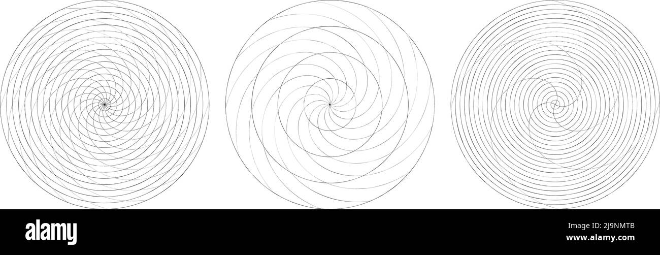 Abstract spiral, swirl and twirl element. Volute, helix vector. Stock ...