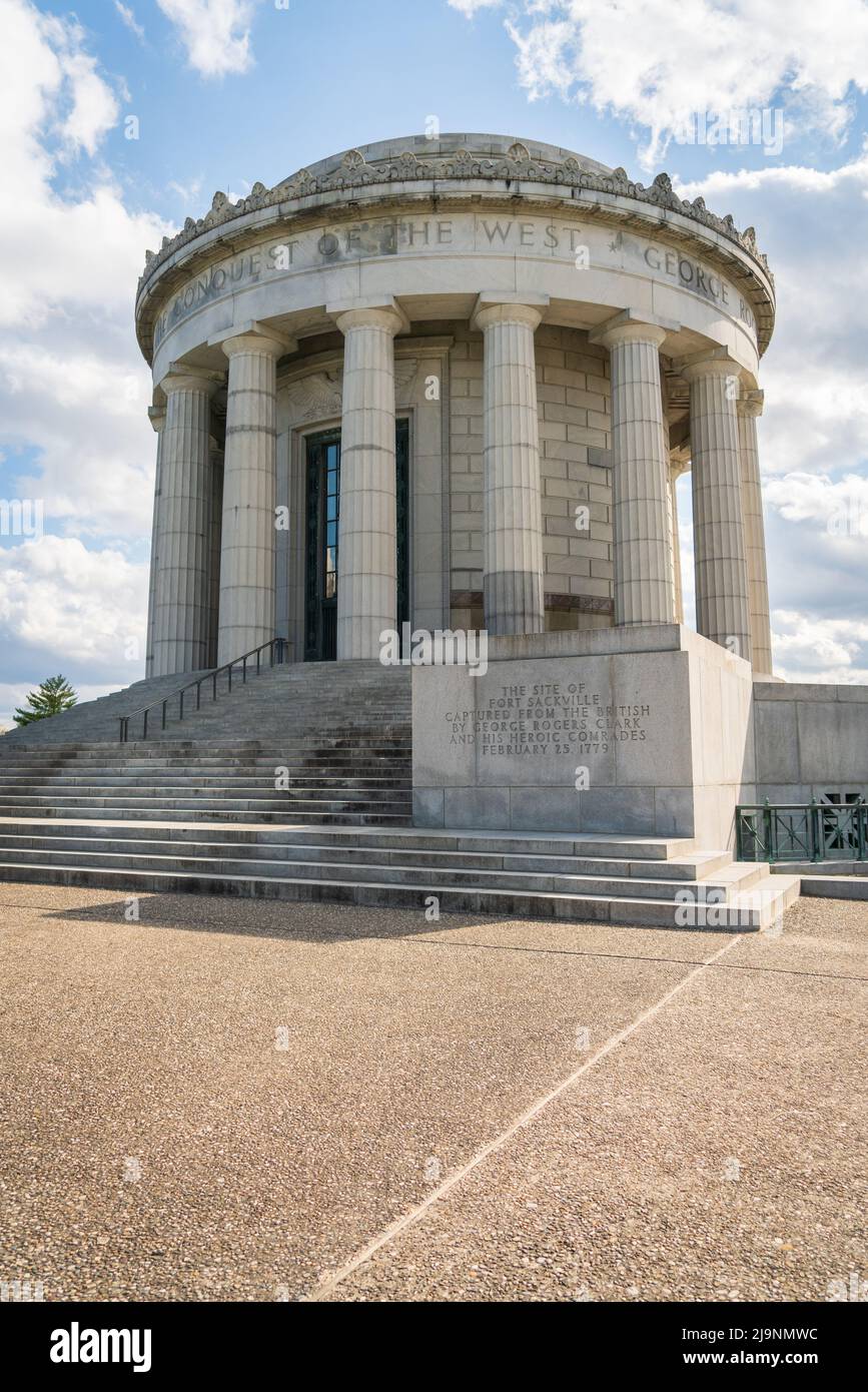 The large building at George Rogers Clark Park Stock Photo - Alamy