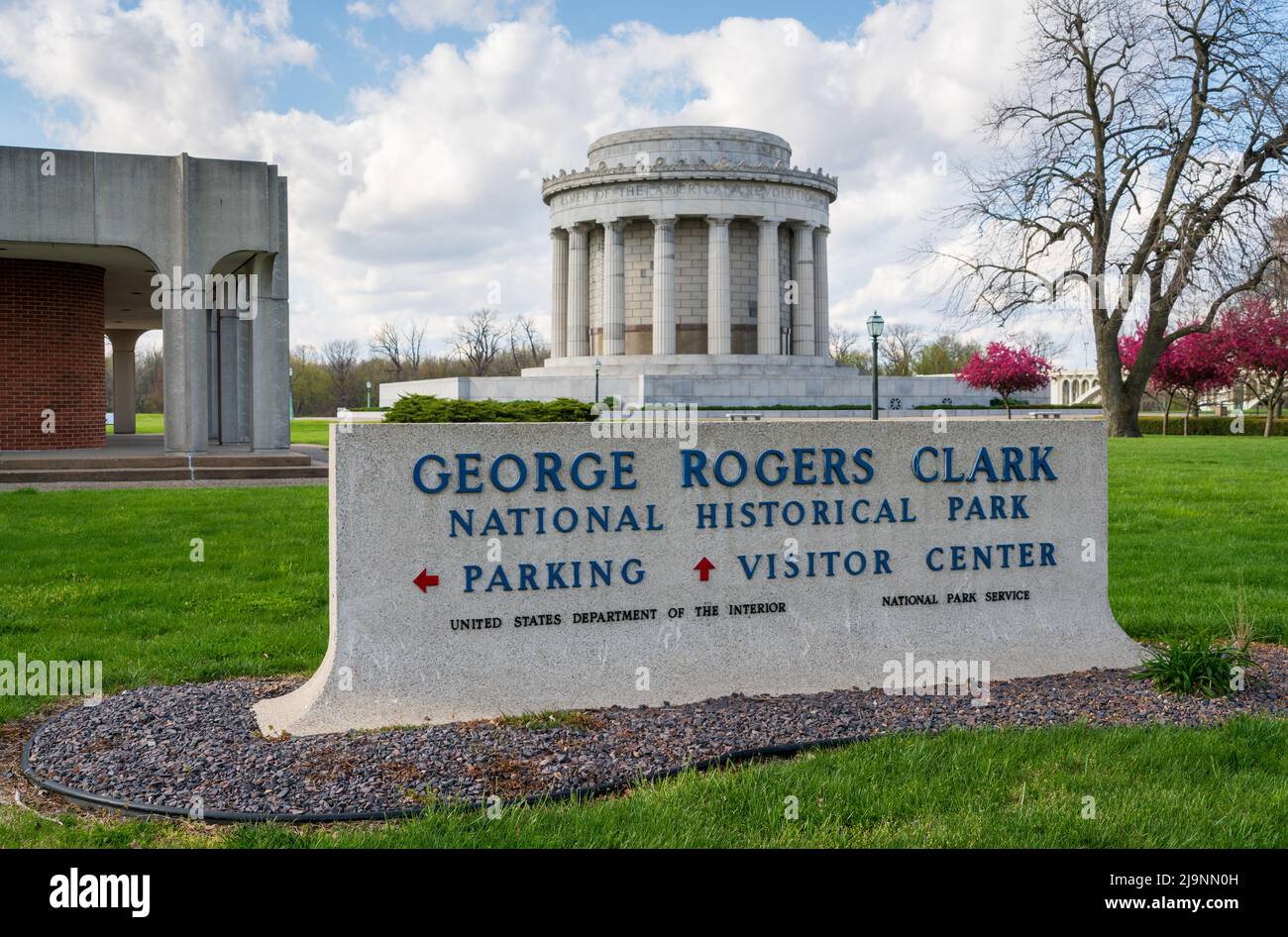 The large building at George Rogers Clark Park Stock Photo - Alamy