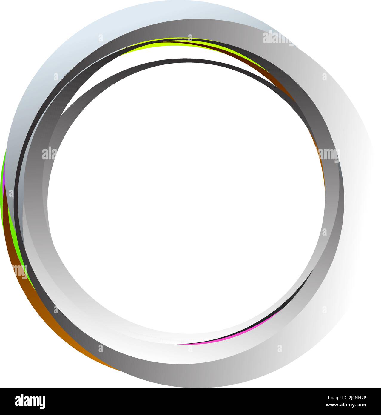 Random circles, rings circular element. Stock vector illustration, clip ...