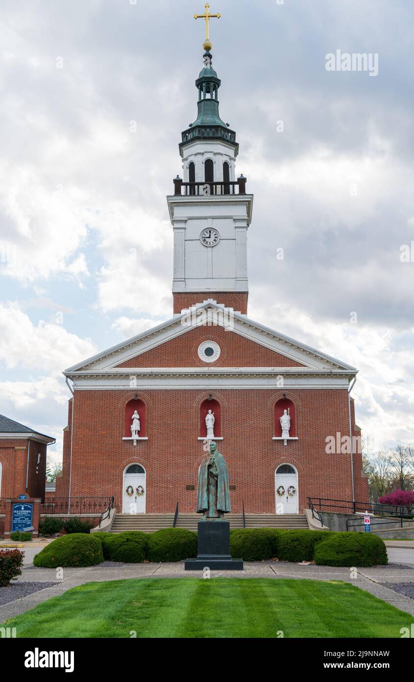 The Father Pierre Gibault Statue at Geroge Rogers Clark Park Stock ...