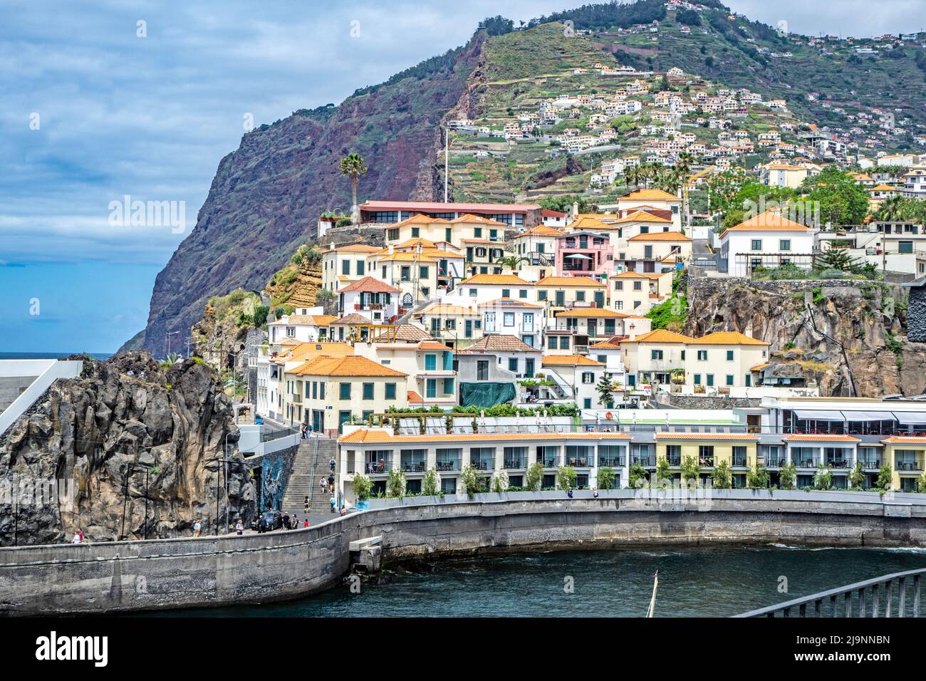 The town of Camara de Lobos in Madeira Stock Photo - Alamy