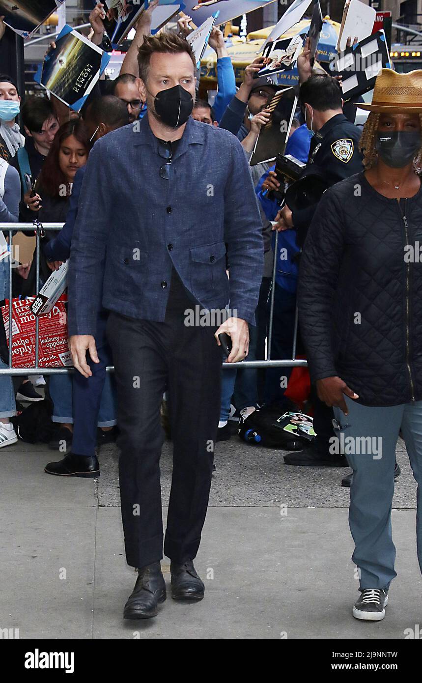 New York, NY, USA. 24th May, 2022. Ewan McGregor at Good Morning ...