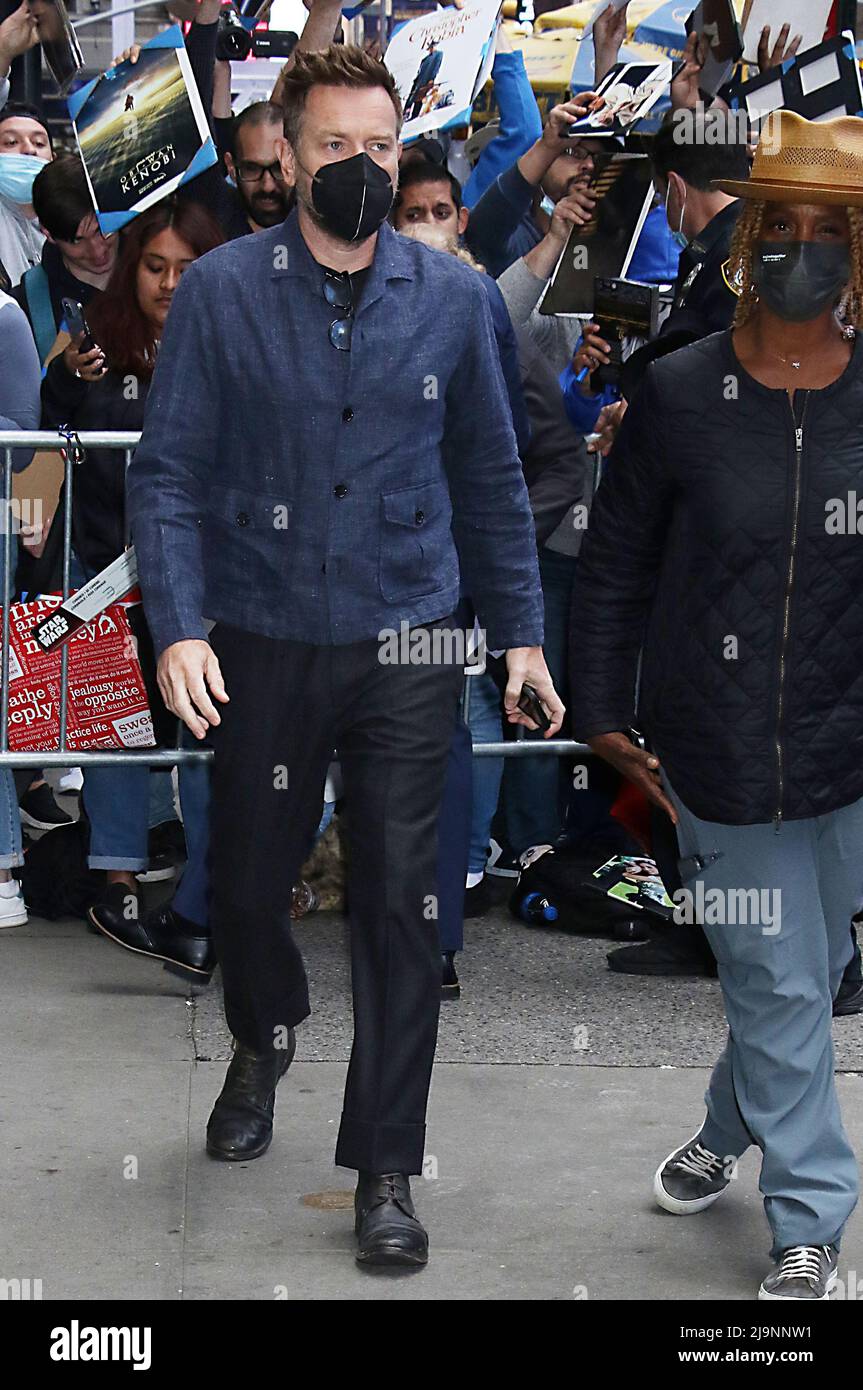 New York, NY, USA. 24th May, 2022. Ewan McGregor at Good Morning ...