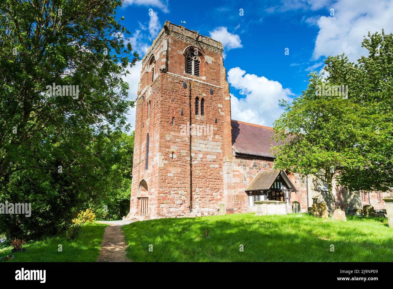 St Eata's Church in Atcham, Shropshire, UK Stock Photo - Alamy