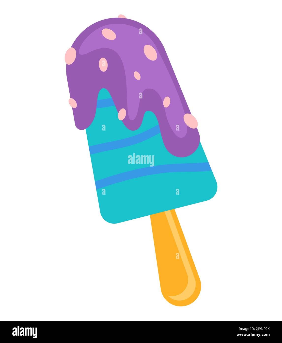 Eskimo on a stick - modern flat design style single isolated object ...