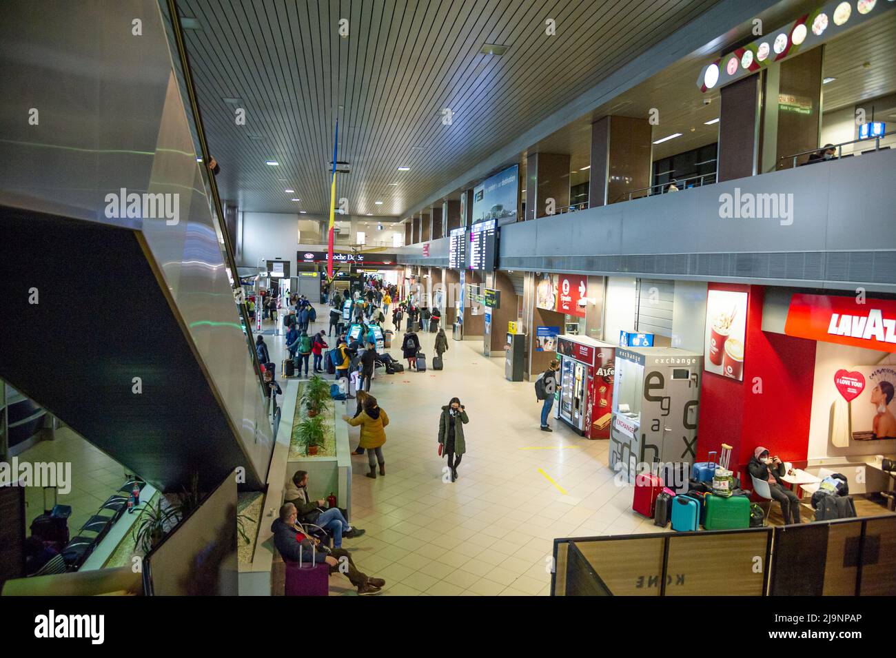 20 April 2022 Passengers passing through Henry Coanda airport in ...