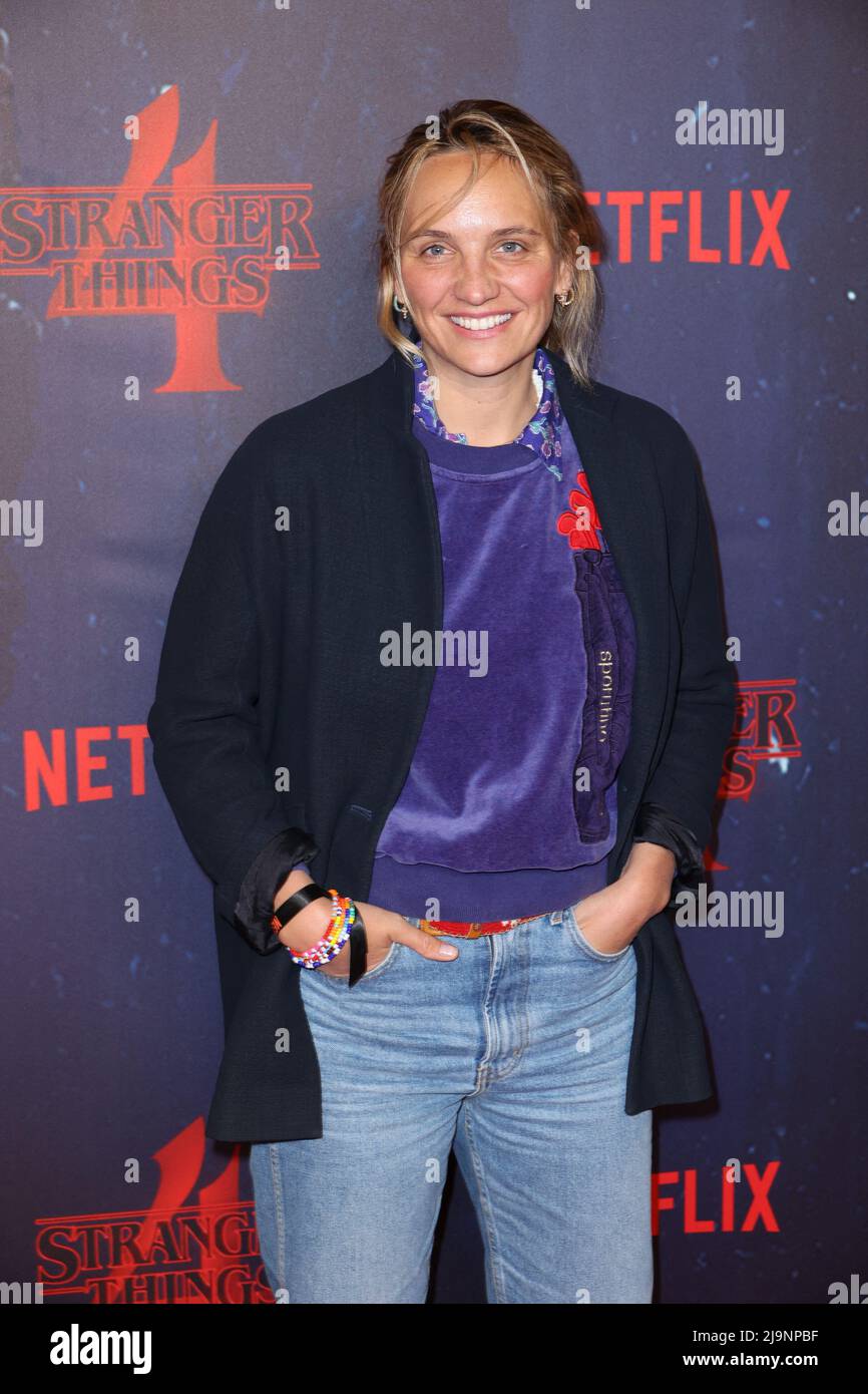 Noemie Saglio attending premiere of the 4th season of the Netflix ...